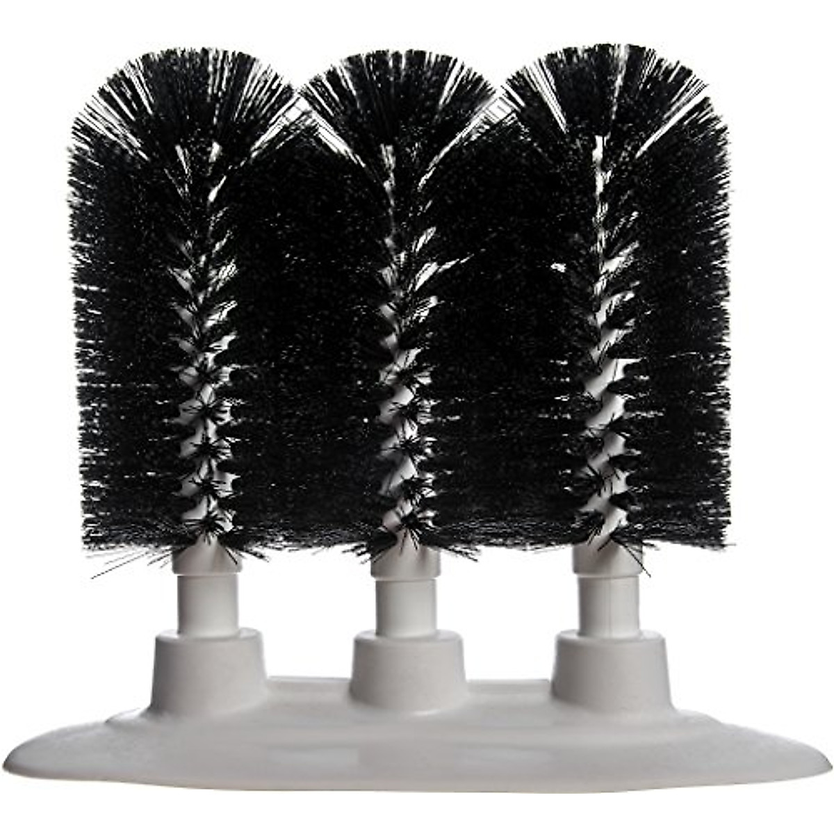 SPARTA 4046103 Plastic Glass Washer, Scrub Brush With Soft Bristles, 8 Inches, Black