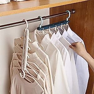 IULJH Folding Trousers Rack Telescopic Multi-Functional Multi-Layer Trousers Hanger Household Magic Trousers Clip ( Color : Gray , Size : 32*29.5cm )