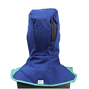 Backbayia 2 Pieces Welding Hood Flame Resistant Head Cover Hat Neck Protection Helmet for Welder