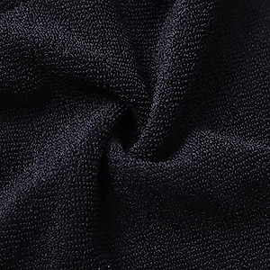 COGANA 2Pack Microfiber Hair Towels, Hair Towel Wrap for Women, Hair Drying Towel with Button, Hair Wrap Towel for Curly Hair, Hair Turban for Wet Hair(10Wx28L, Black)