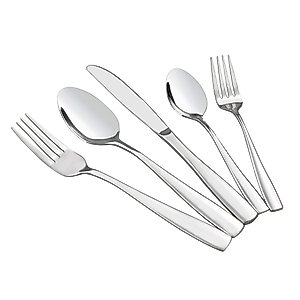 HOMMP 80-Piece Stainless Steel Flatware Set, Service for 16