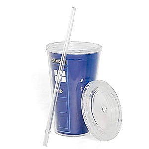 Doctor Who 16oz TARDIS Reusable Carnival Cup w/ Lid & Straw