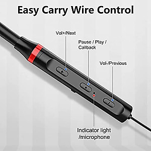 Bluetooth Neckband Headphones for Samsung S22 Ultra S23 in-Ear Magnetic Earbuds Noise Canceling Bass Stereo Sound Mic Wireless Earbuds for iPhone 14 13 Galaxy Fold4 Flip3 S21 A53 A54 A14 Pixel 7 Pro 6