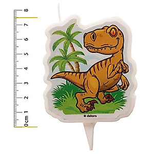 Dekora - Dinosaur Birthday Candle - 7.5cm 2D Trex