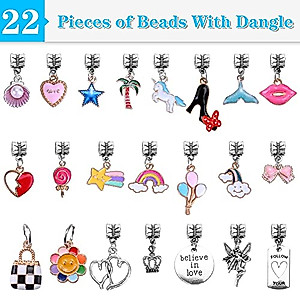 AIPRIDY Charm Bracelet Making Kit,DIY Craft for Girls, Unicorn Mermaid Crafts Gifts Set for Arts and Crafts for Girls Teens Ages 6-12 (150 Pieces)