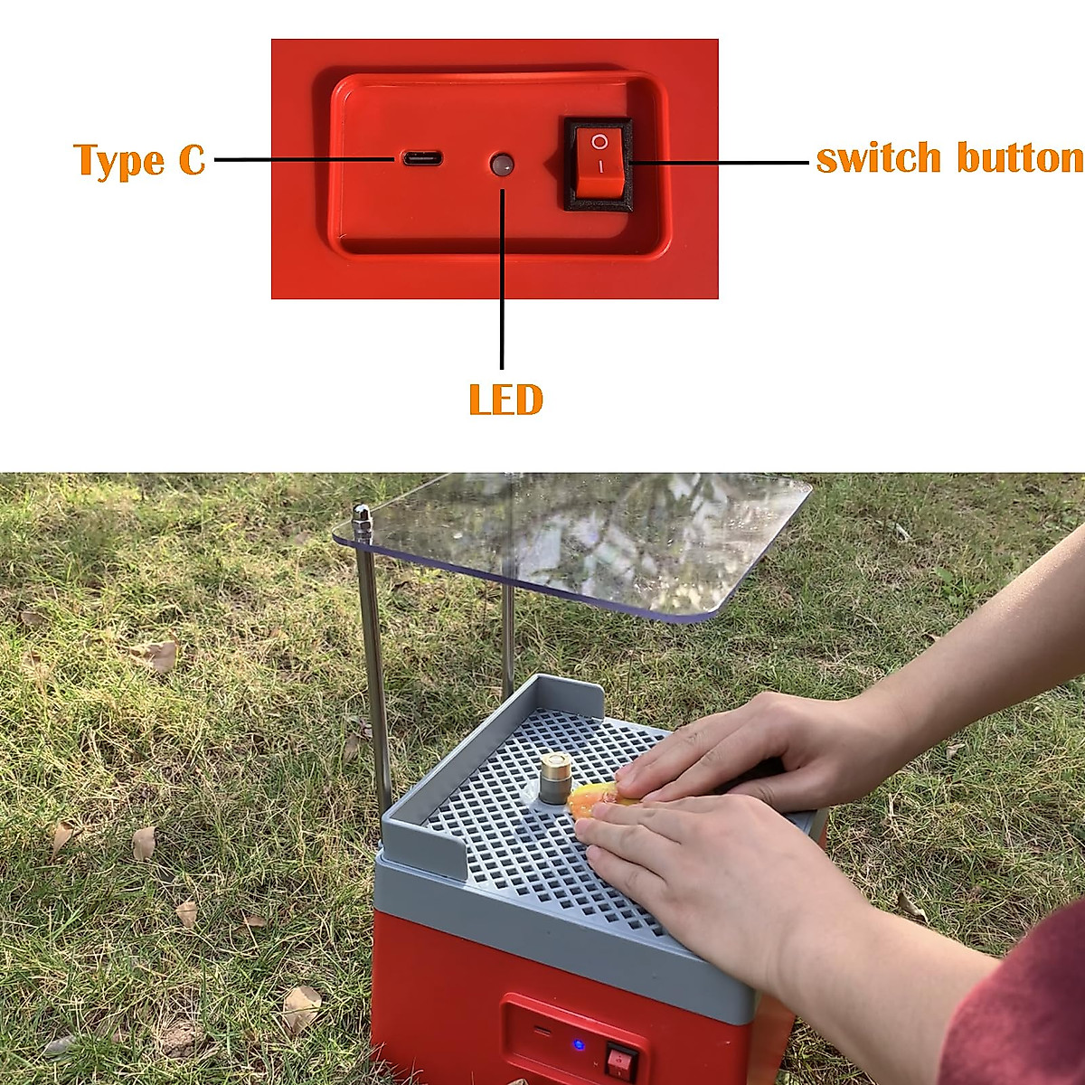 Deruilong Cordless Rechargeable Stained Glass Grinder Art Grinding Tool with 5/8" Grinding Bit