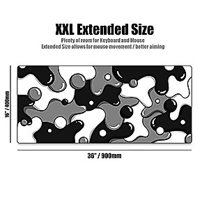 Kraken Pro 60 Wolf Edition 60% Grey & White Mechanical Keyboard and Matching XXL Gaming Mouse PAD (White Gaming Setup)