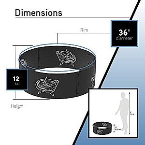 Blue Sky Outdoor Living FR361208-MW Round Ring Fire Pit, Minnesota Wild