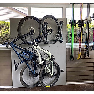 Steadyrack Bike Racks - Mountain Bike Rack - Wall Mounted Bike Rack Storage Solution for Your Home, Garage, or Bike Park - 2 Pack