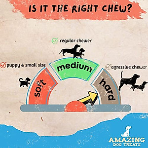 Amazing Dog Treats - Beef Cheek Monster Strips (2 Pcs) - NO Odor - Thick Cut - Rawhide Alternative - Beef Cheek Slice Chip Sticks - No Dyes, Chemicals, or Preservatives