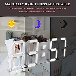 EDUP HOME EH-14.5-Clock, 14.5 INCH, White