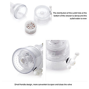 SYH&AQYE Faucet Extension with Filter 360° Rotatable Faucet Shower Attachment Aerator Water Saving Filter Kitchen Water Spray Modes Faucet Water Saver for Kitchen and Bathroom(Stil 1)