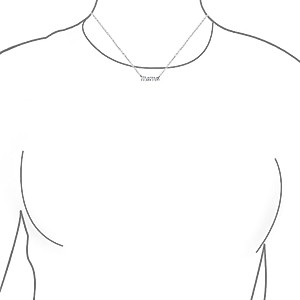 Personalized Name Plated Talk Station Pendant MAMA Word Necklace For Mother For Women Polished .925 Sterling Silver