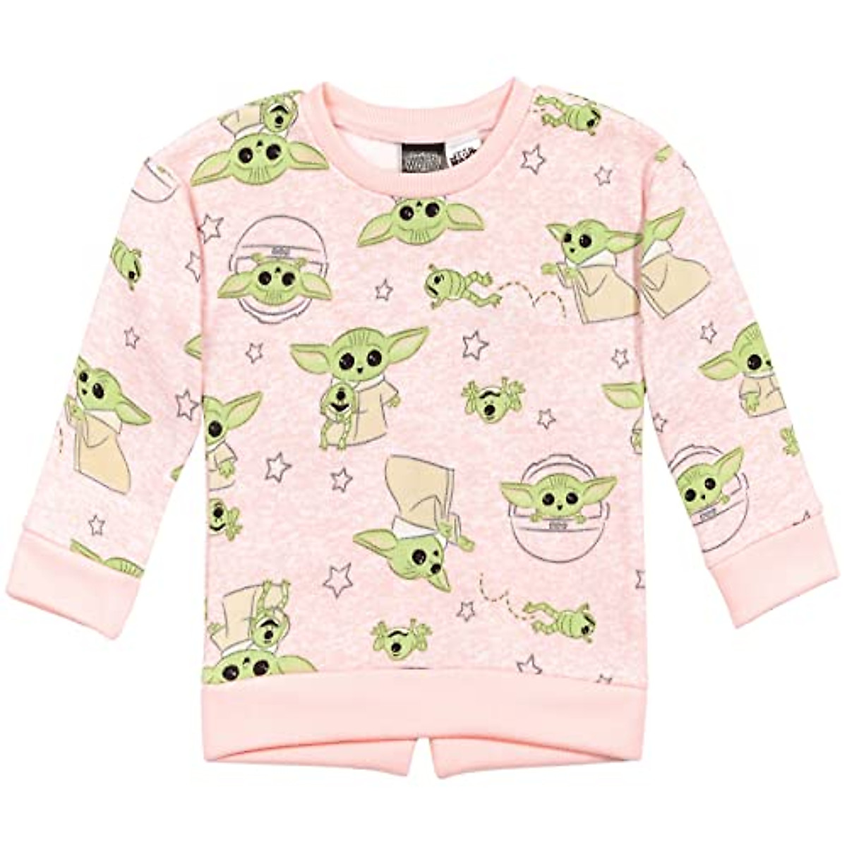STAR WARS The Mandalorian The Child Toddler Girls Fleece Sweatshirt Legging Set Pink/Green 5T