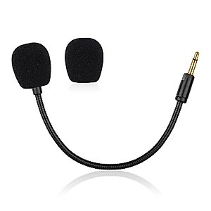 Kaira Pro Mic Replacement for Razer Kaira Pro Wireless Gaming Headset, 3.5mm Detachable Noise Cancelling Microphone Boom for Xbox One, PS4, PS5, PC Black