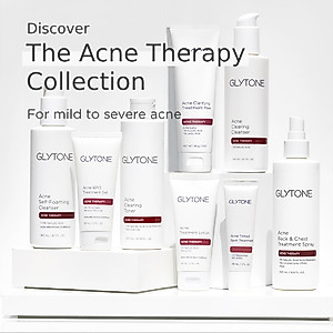 Glytone Acne Treatment Spray for Back & Chest - 2% Salicylic Acid - For Body Acne - Quick Dry, Upside Down Pump - Fragrance-Free - 8 fl. Oz.