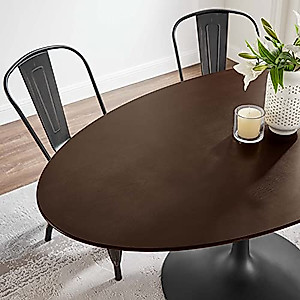 Modway Lippa Dining Table, 60 x 35.5 x 28.5, Brown