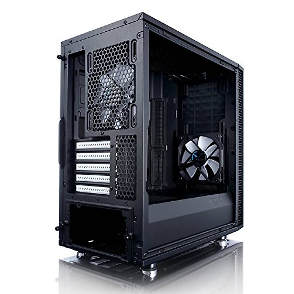 Fractal Design Define Mini C - Mini Tower Computer Case - mATX - Optimized for High Airflow and - 2X Fractal Design Dynamic X2 GP-12 120mm Silent Fans Included - PSU Shroud - Black