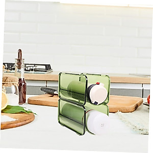 Veemoon 2pcs Cup Rack Wine Storage Organizers Wine Bottle Holder Vacuum Bottle Holders Water Bottle Organizers Stackable Bottle Holder Water Bottle Shelf Plastic Storage Rack