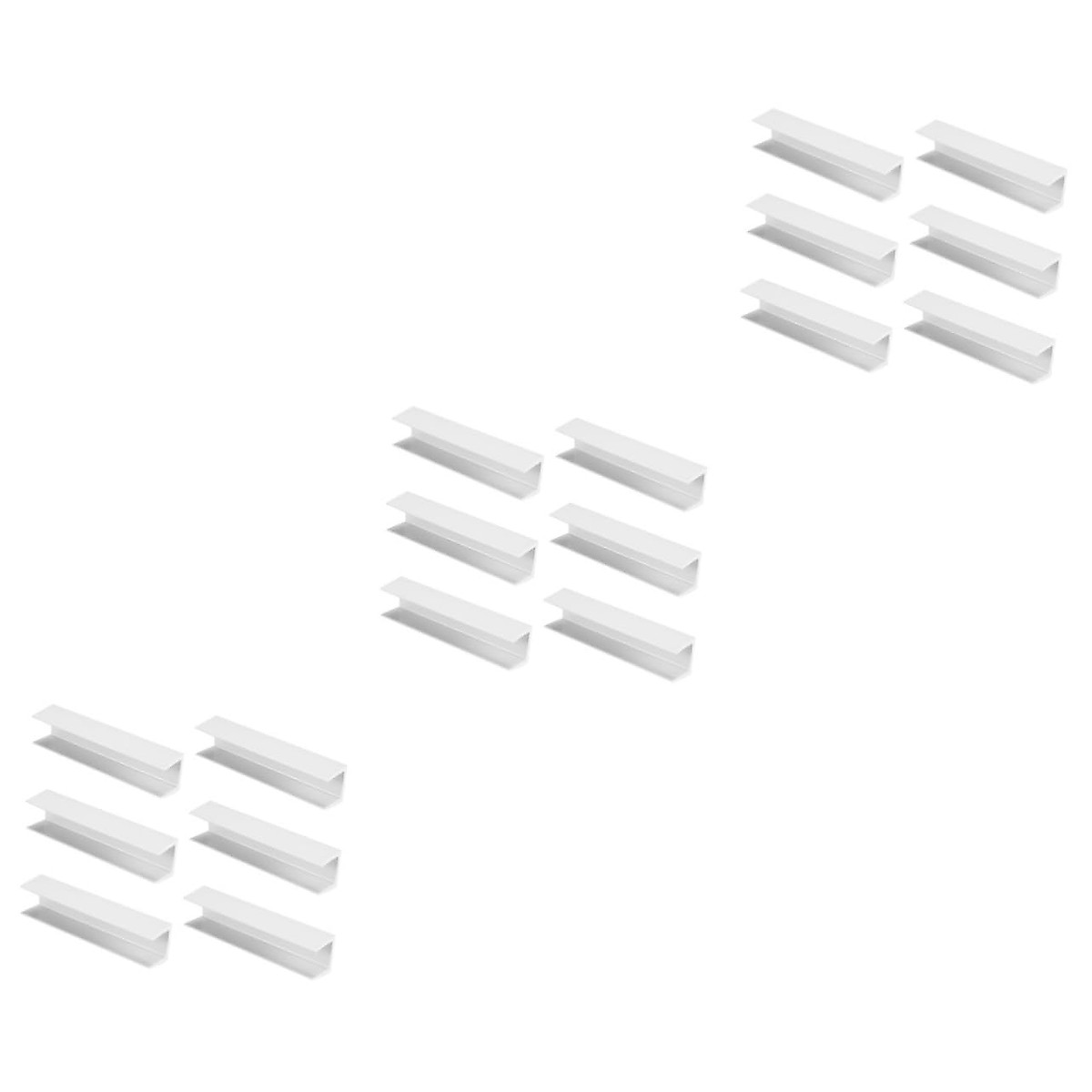 ibasenice 18 Pcs Safety Door Reinforcement Slot Fence Reinforcement Groove Garden Fence Groove Downstair Parts Pet Playpen Dog Gate Reinforcement Kid Playpen The Fence White PVC Tool Baby