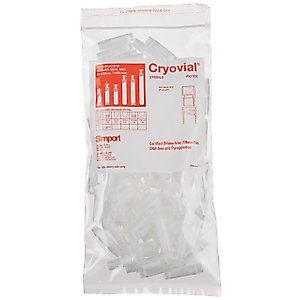 Simport Cryovial T311-2 Polypropylene Vial with Silicone Washer Seal and Internal Threads, Self Standing, 2ml Volume, Case of 1,000