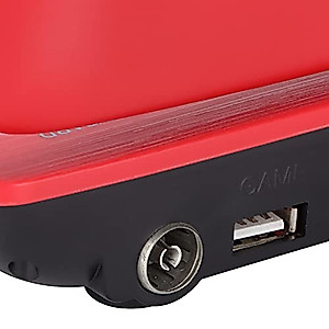 Zunate 6.8'' Portable Mini DVD Player, with 270° Swivel HD LCD Widescreen Display Screen, Support USB/SD Card/Sync TV and Multiple Disc Formats, for Kids/Parent at Home/Travel(red)