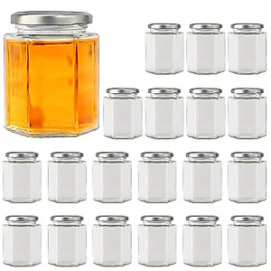 20 Pcs 10 oz Glass Jars with Silver Lids, Mason Jars for Gifts, Crafts, Wedding, Spice, Extra Tags String