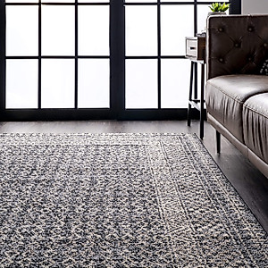 nuLOOM Elodie Distressed Diamonds Accent Rug, 3x5, Grey