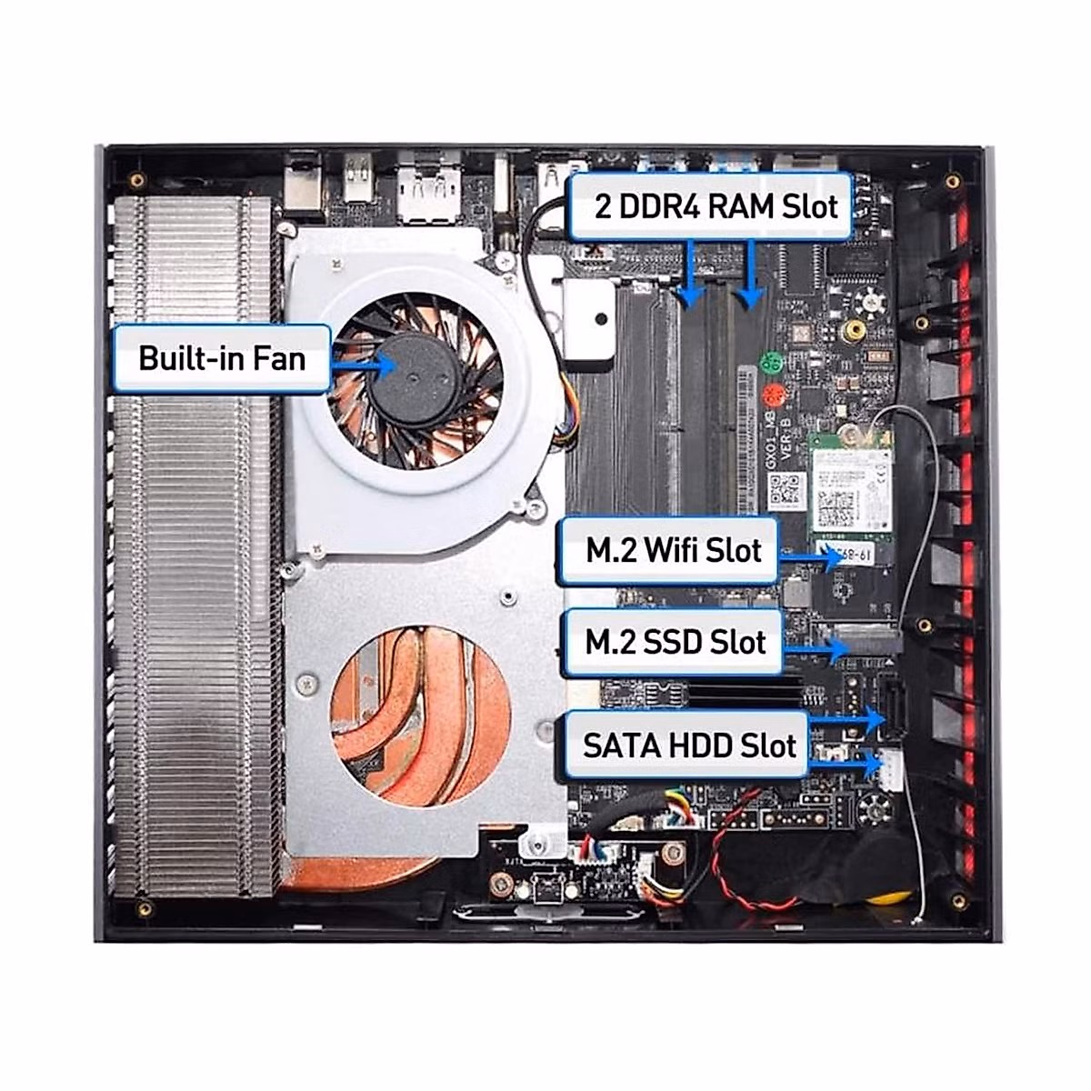KINGDEL A3 Mini Gaming PC Core i9-9880H 8 Cores Nettop, Dedicated Card GTX1650 4G Graphics, DP&HD, 4USB3.0, 32GB DDR4 RAM, 512GB SSD