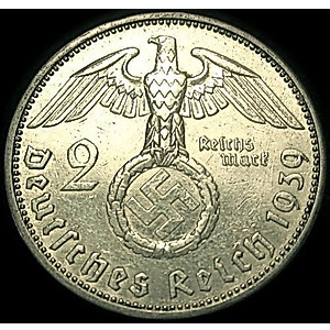 1936-1939 Silver 2 Reichsmark