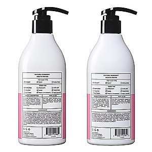 Herbalosophy Keratin Shampoo & Conditioner Set (Package May Vary), Smoothing, Nourishing & Moisturizing Formula for Damaged and Dry Hair, Extra Strength Hydrate & Repair for Color Treated Hair, Anti Frizz, Free of Sulfate, Parabens and Gluten, 2 x 16.9 Fl