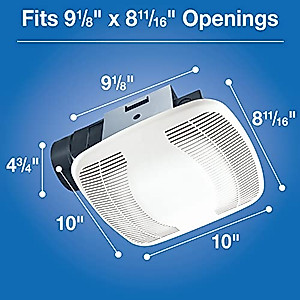 Air King BFQ 110 BFQ110 Exhaust Fan, 100-CFM, White