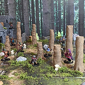 Extruded Gaming Rosewood Trees Set 1