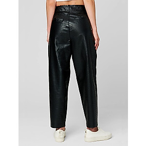 [BLANKNYC] Womens Vegan Leather Crocodile Print Pants, Stay Real, 28-29 US