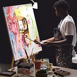 ARTEZA Stretched Canvas, 24 x 36 Inches, Pack of 5, Blank White Large Canvas for Painting for Acrylic, Oil and Gouache Paints