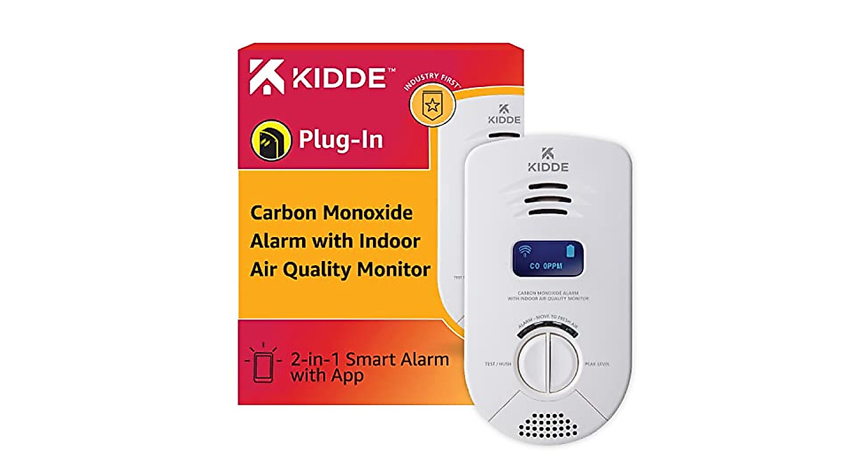 Kidde Smart Carbon Monoxide Detector & Indoor Air Quality Monitor, Plug In Wall, WiFi, Alexa ...