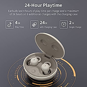 Sleep Earbuds Wireless Bluetooth Invisible Earbuds for Sleeping Comfortable in-Ear Earbuds Noise Blocking Small Sleeping Headphones for Side Sleepers
