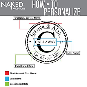 Personalized Stemless Wine Glasses (21oz) - Laser Engraved Anniversary & Wedding Wine Glasses w/Names & Date - Dishwasher Safe. Custom Wine Glasses - Permanently Etched Couples Gifts