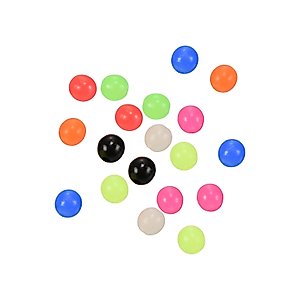 PATIKIL 5mm Fishing Beads, 1000 Pieces Plastic Fishing Bait Eggs Rig Bead Tackle Tool Round, Multicolor