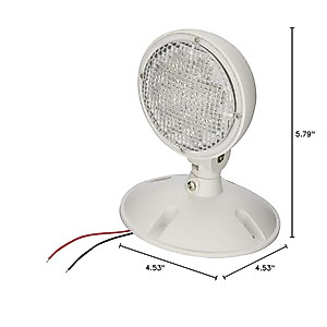 Remote LED Emergency Lamp Head 1 Head Weatherproof (Pkg of 3)