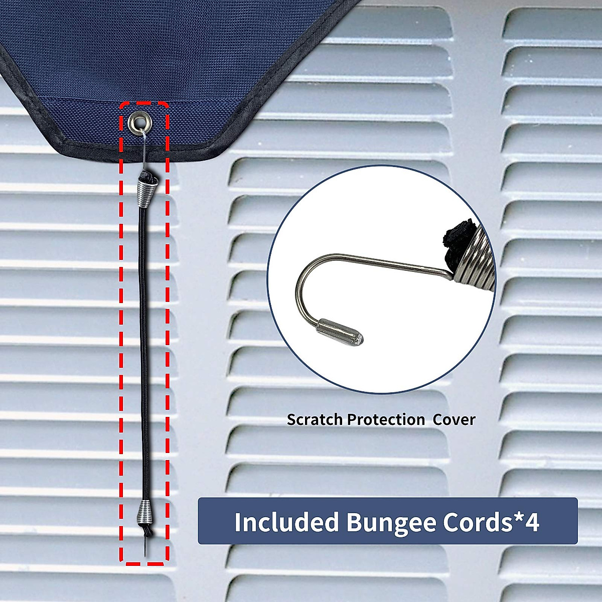 Homydom Air Conditioner Cover for Outside Units,AC Cover for Outdoor Central Unit Top,Air Conditioner Cover Waterproof Material, Snow-Resist,36 x 36 Inches