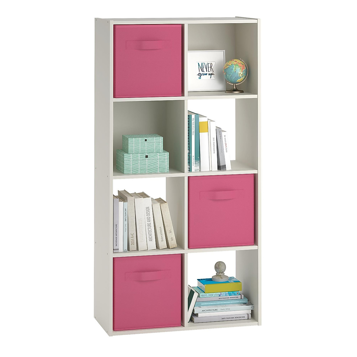 SystemBuild Fabric Storage Bin, Dark Pink