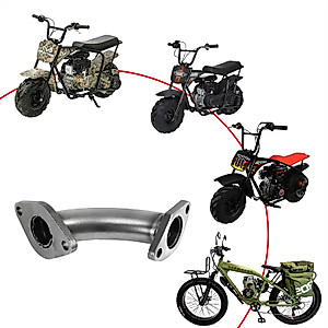 JMCHstore Performance Racing Intake Pipe Inlet Manifold For Monster Mega Moto MM80 MMB105, Carb for Coleman RB100 Mototec 105cc, Motovox MBX10, Baja DB30 97cc, Phatmoto Gas Bike Lifan 79cc Engine