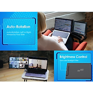 New Mobile Pixels Duex Plus Portable Monitor, 13.3" Full HD 1080P IPS Dual Laptop Monitor, USB C/USB A Plug and Play Portable Display,Windows,Mac,Android,Switch Compatible