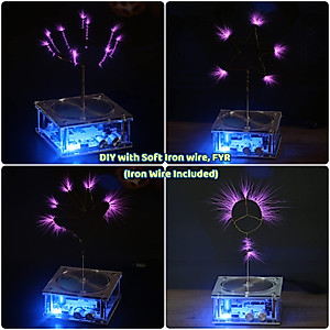 Joytech Music Tesla Coil Arc Plasma Loudspeaker Wireless Transmission Experiment Desktop Toy Model SSTC SS03