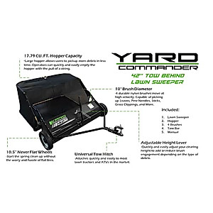 42" Tow Behind Lawn Sweeper