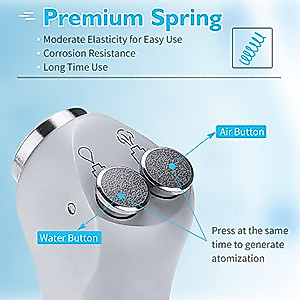 Dental 3 Way Syringe Triple Air Water Spray Syringe with 2 Metal Alloy Tips Tube Nozzles