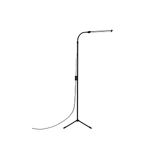 Led Floor Lamp for Eyelash Extensions Craft Task Lamps Floor Standing Adjustable Gooseneck Dimmer Beauty Lamp Floor for Lashes Facial Spa Salon Makeup