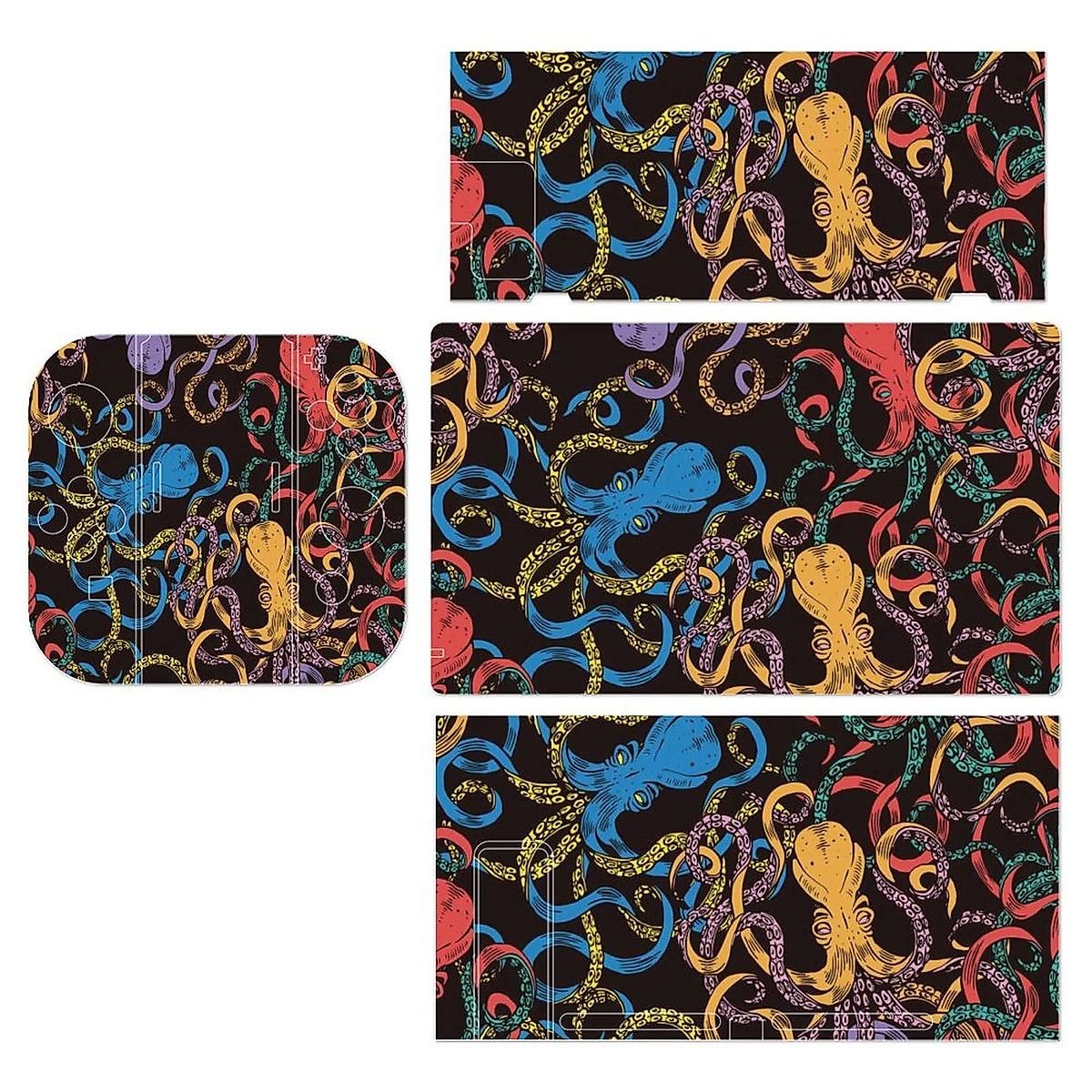 Sea Life Octopus Skin Protective Film Sticker Game Protector Full Wrap Compatible for Nintendo Switch for Switch