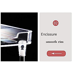 whillar Bathroom Organizer Countertop Acrylic Vanity Bathroom Sink Counter Dresser Top Corner Cosmetic Skincare Makeup Lotion Perfume Organizer and Storage Tray Shelf 3-Tier for Bathroom Kitchen